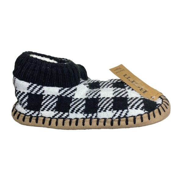 Born | Shoes | Nwt Born Womens Black White Buffalo Plaid Sherpalined ...